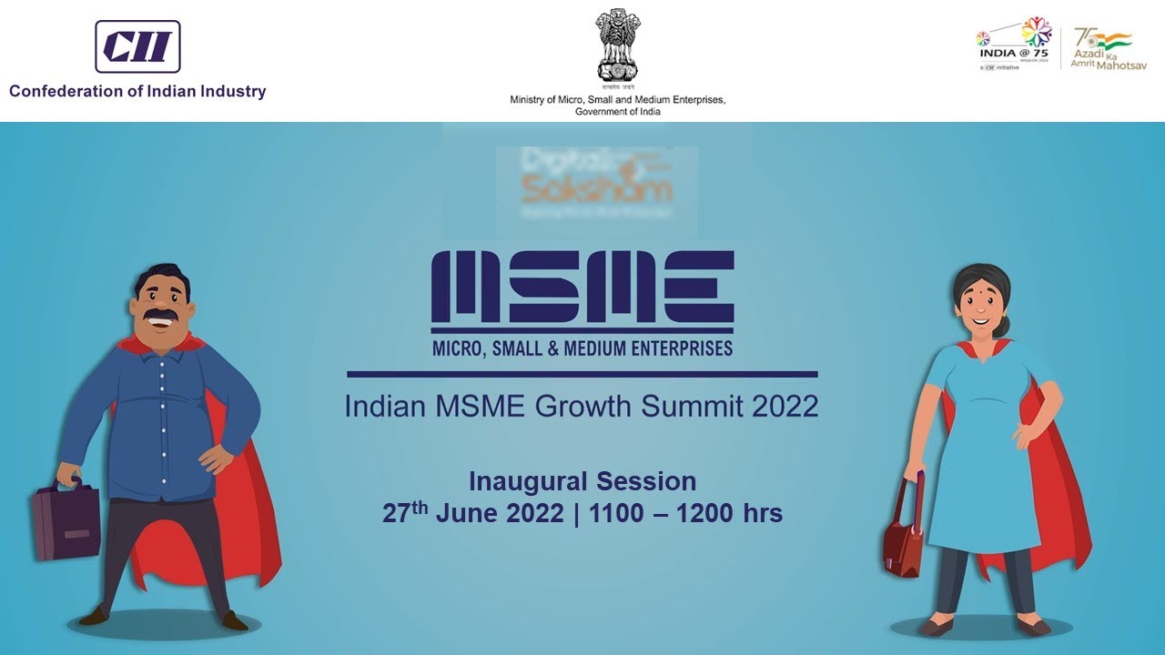 Indian MSME Growth Summit - Inaugural Session - YouTube