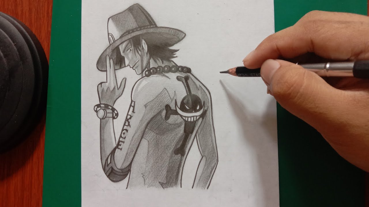 How to Draw Portgas D. Ace / Drawing Ace / One piece / Anime Drawing ...