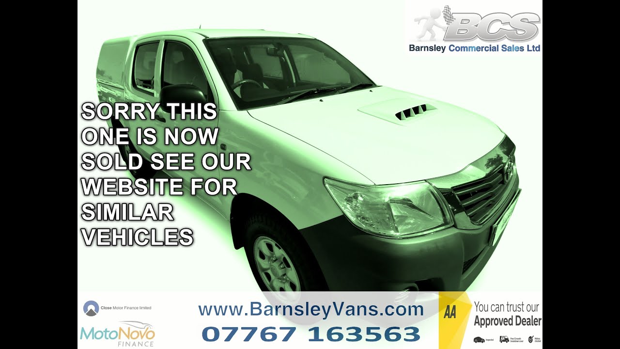 2014 63 TOYOTA HILUX HL2 DOUBLE CAB 2 5 D 4D 4X4 PICKUP BARNSLEY VANS ...
