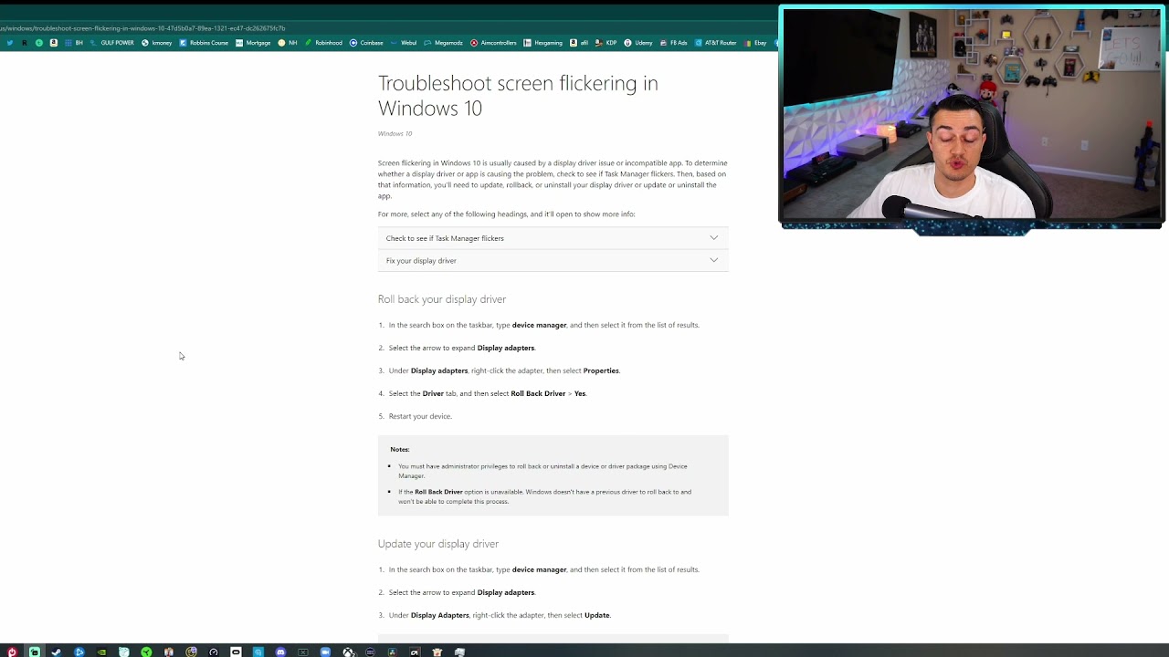 Windows 10 PC Screen Flickering Fix-2 Methods (No Safe Boot Mode) - YouTube