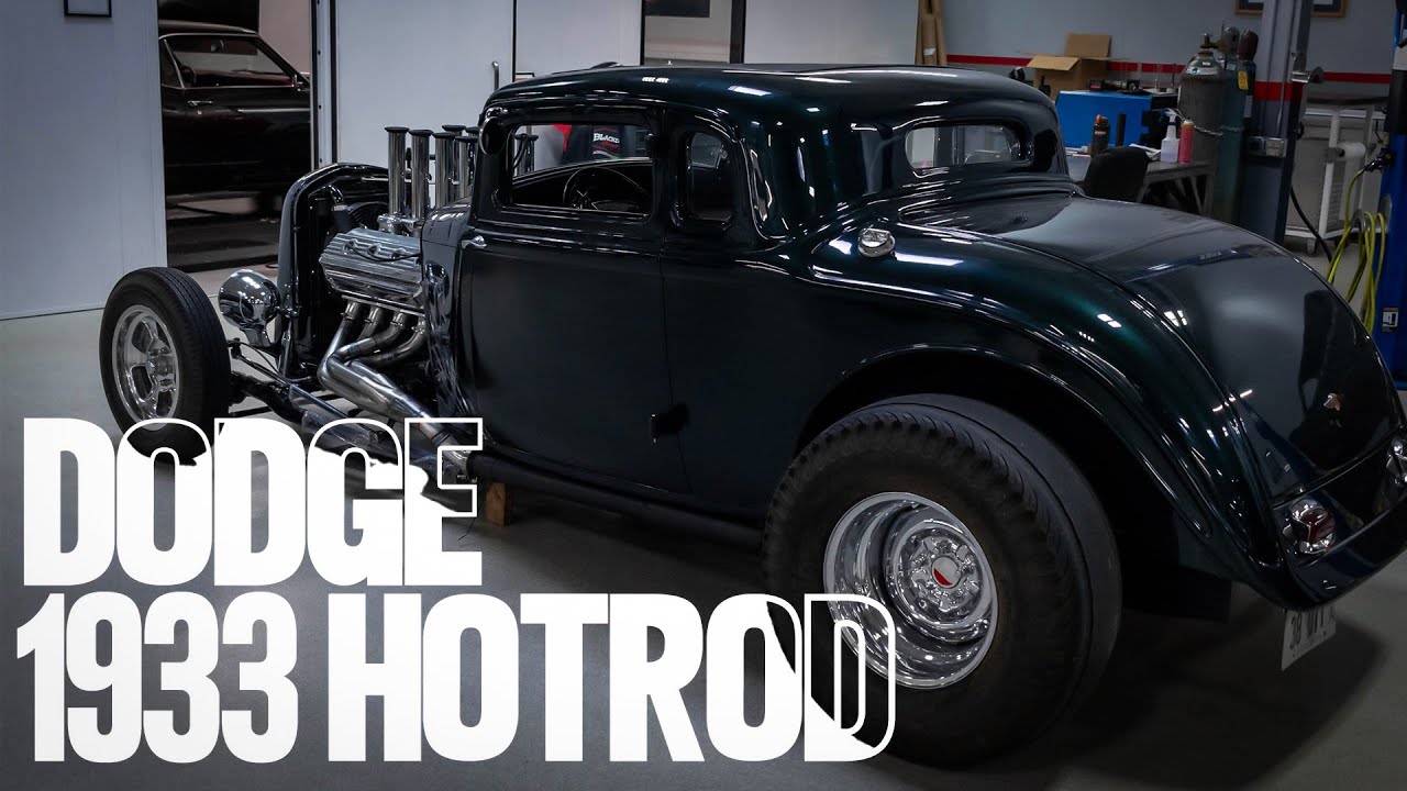 Custom Fab Headers for a 1933 Dodge Hotrod | Blackdog Speed Shop - YouTube