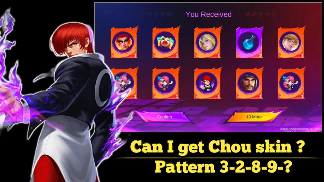Can I get Chou KOF skin ? | 52 total spins 💥 | MLBB KOF EVENT DRAW ⚡⚡ ...