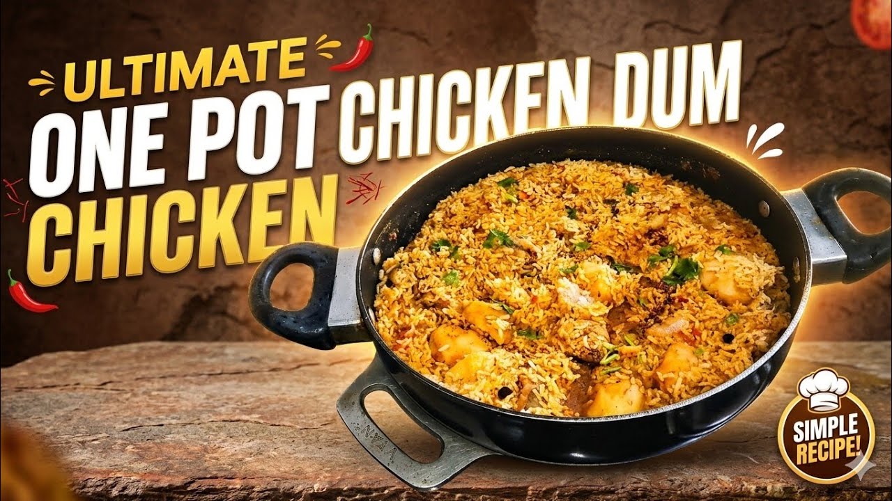 👉 One Pot Dum Chicken Pulao | Simple & Easy Chicken Pulao Recipe ...