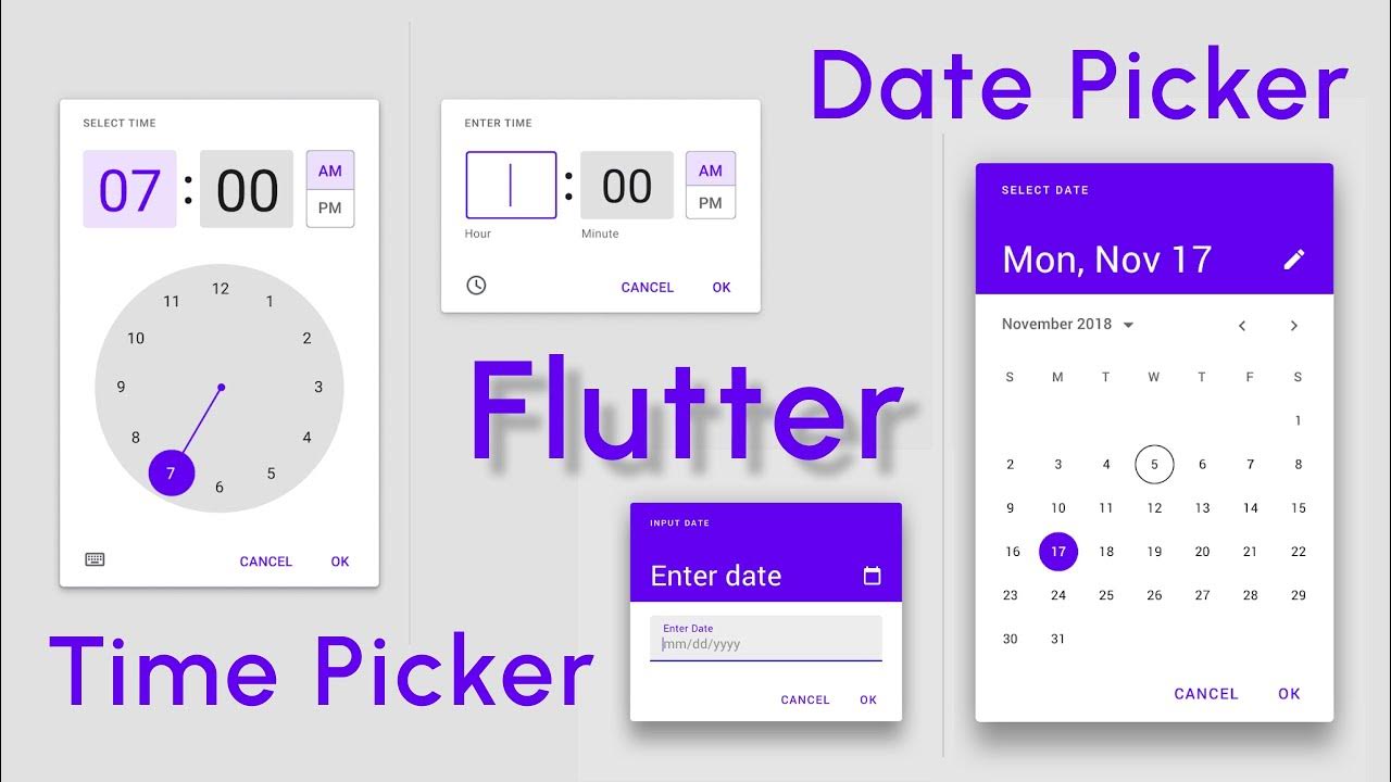Date and Time Picker in Flutter | Tutorial... - YouTube