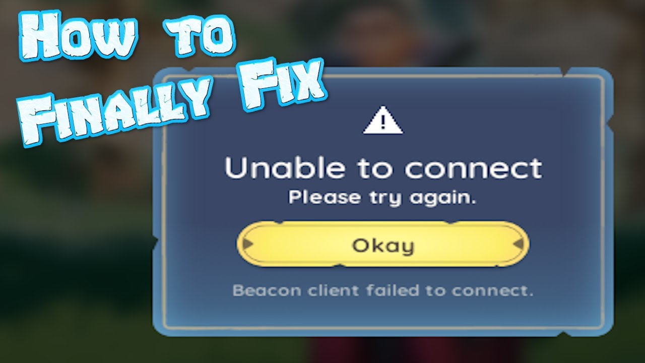How To Fix "Unable To Connect" Issues - YouTube