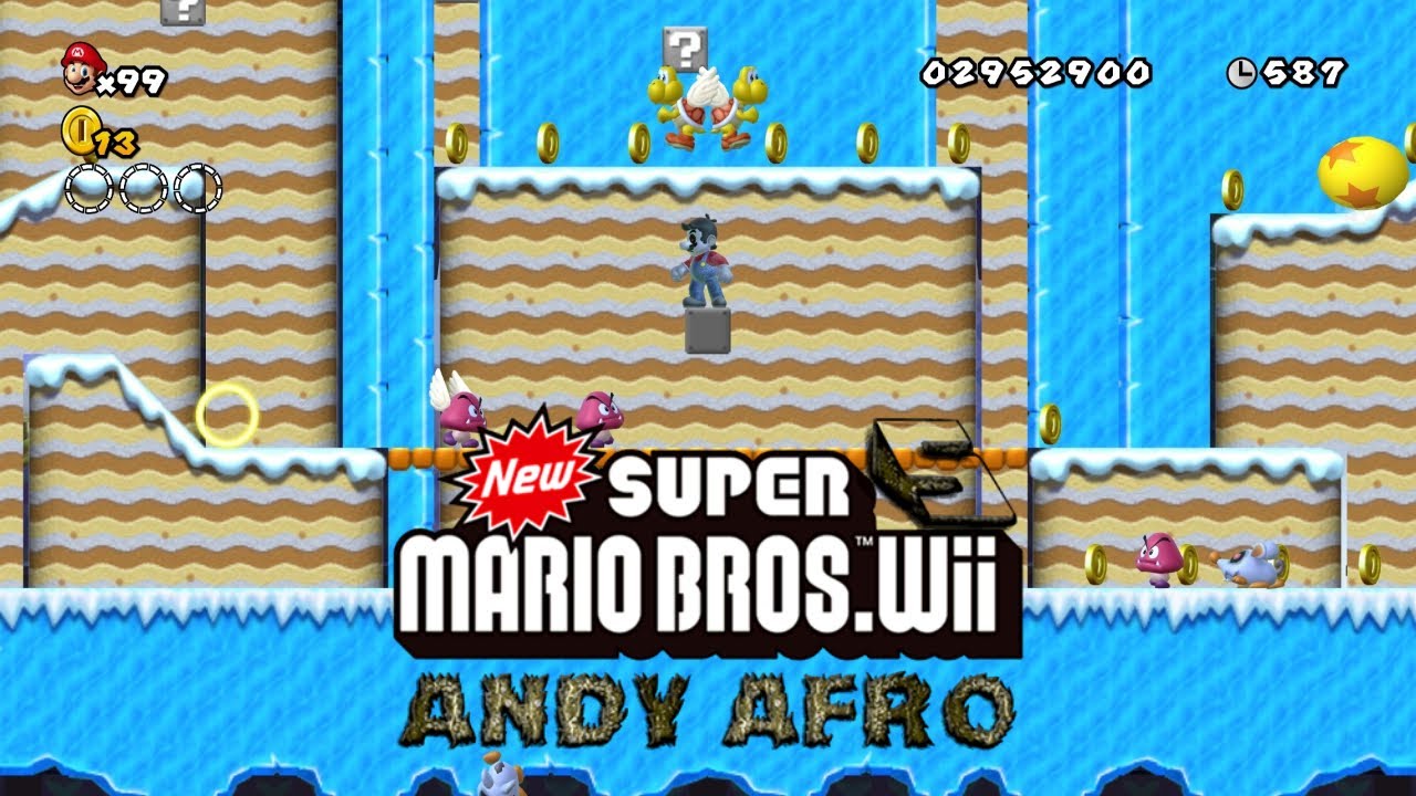 Andy Afro 5 New Super Mario Bros.Wii #18 Walkthrough 100% - YouTube