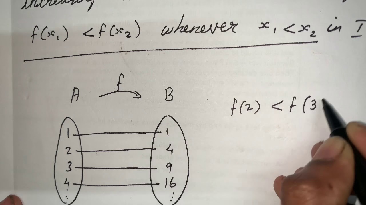 Types of functions - constant, identity, even, odd, increasing ...