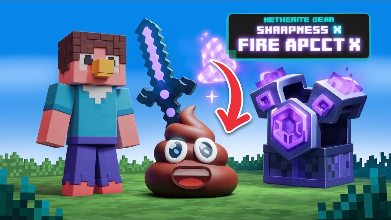 Mineraft but Crouch drop op item #minecraft #opitems #op - YouTube