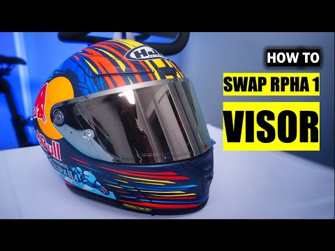 How to Change HJC Rpha 1 Visor / Face Shield - YouTube