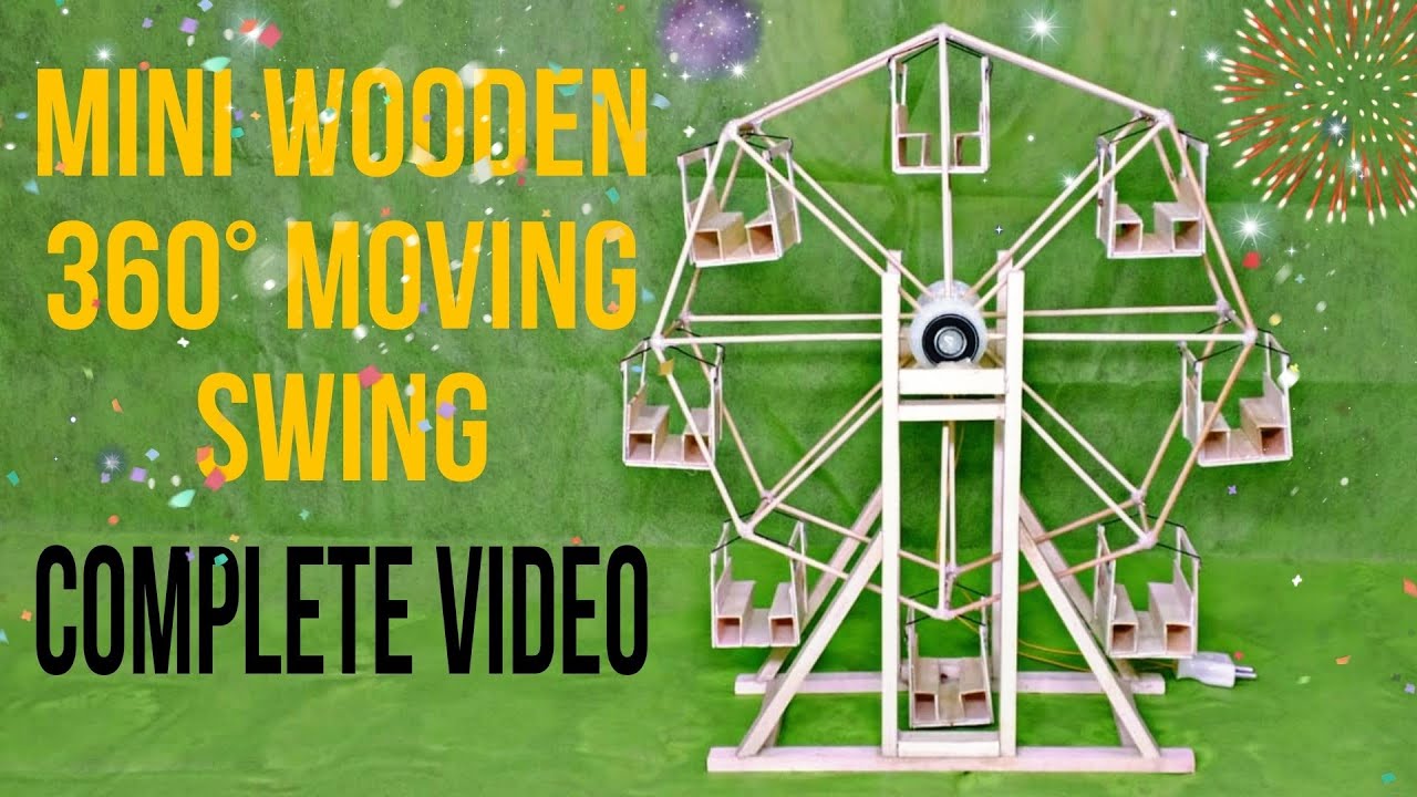 Miniature Wooden 360° Moving #diy Swing (Complete Video ) - YouTube