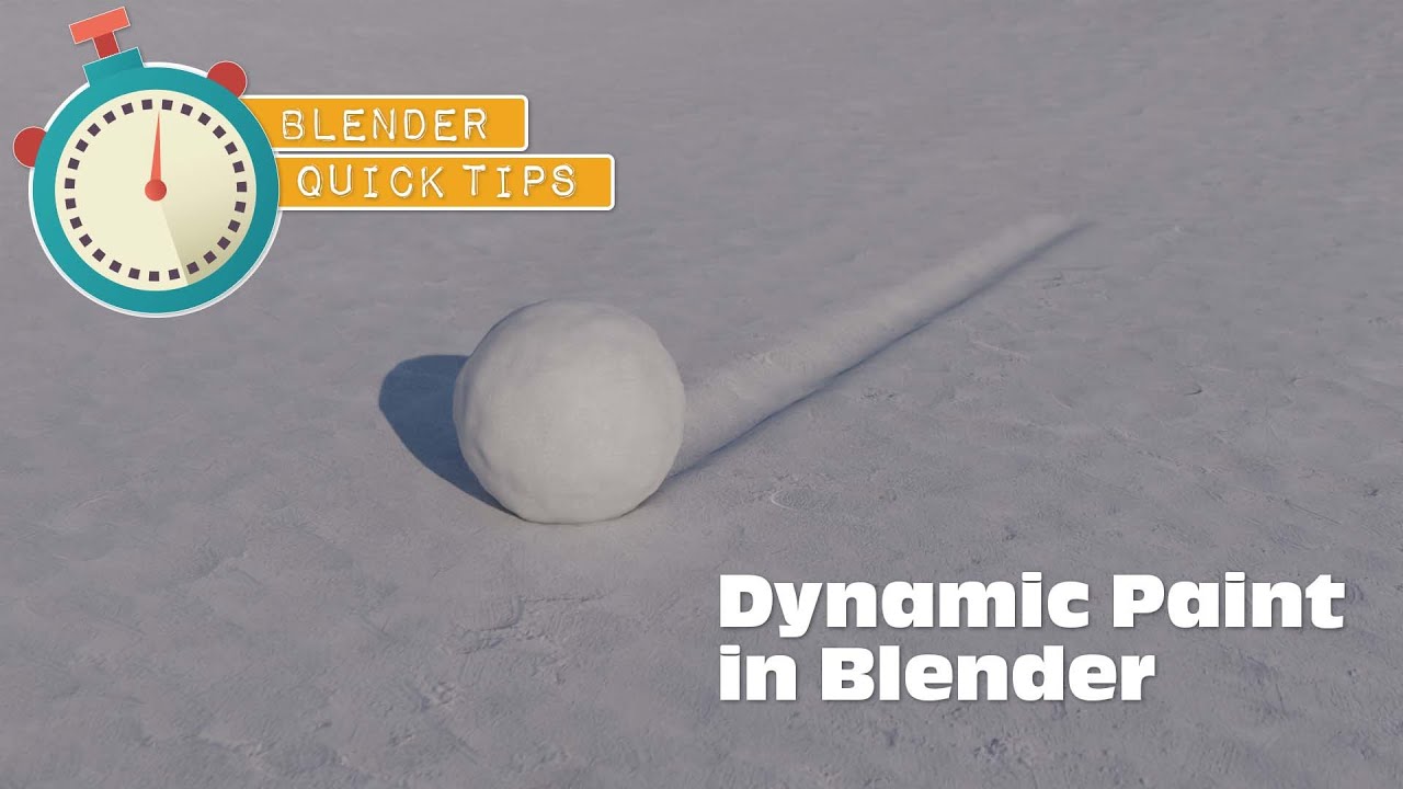 The Dynamic Paint effect in Blender - YouTube