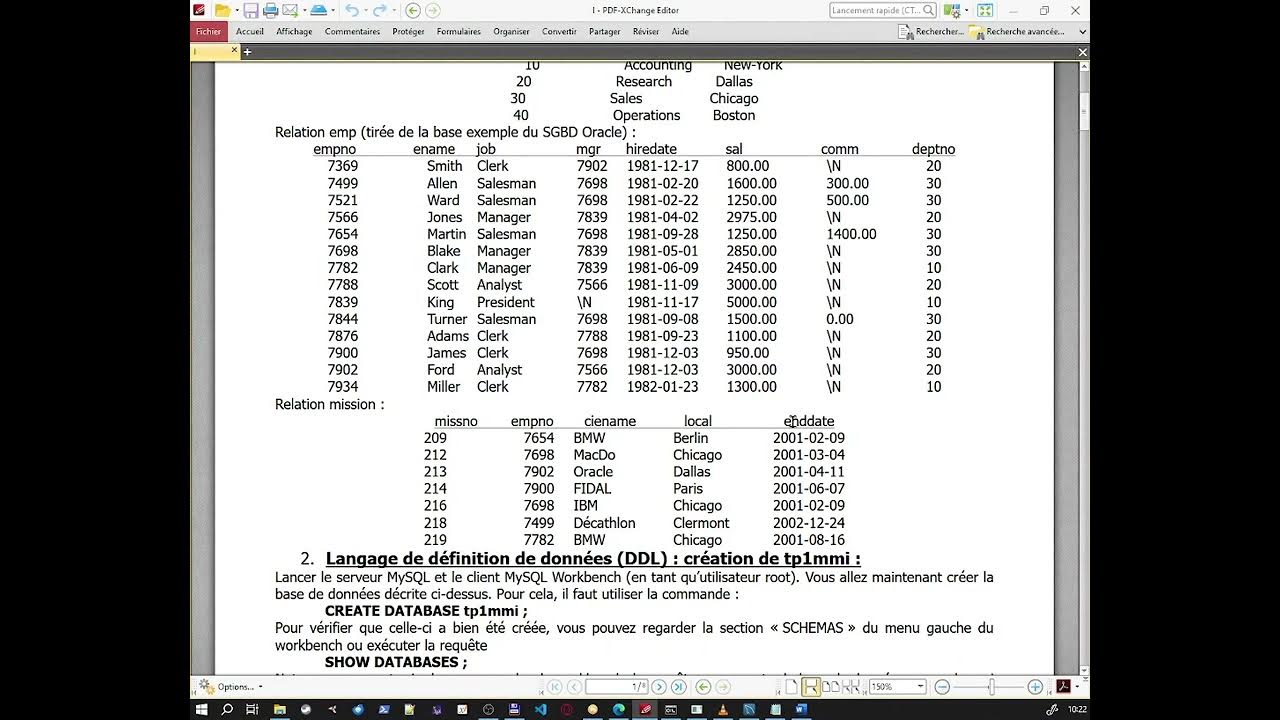 TP1 12 requête MySQL DML 6 sélection date et opérateur IN - YouTube