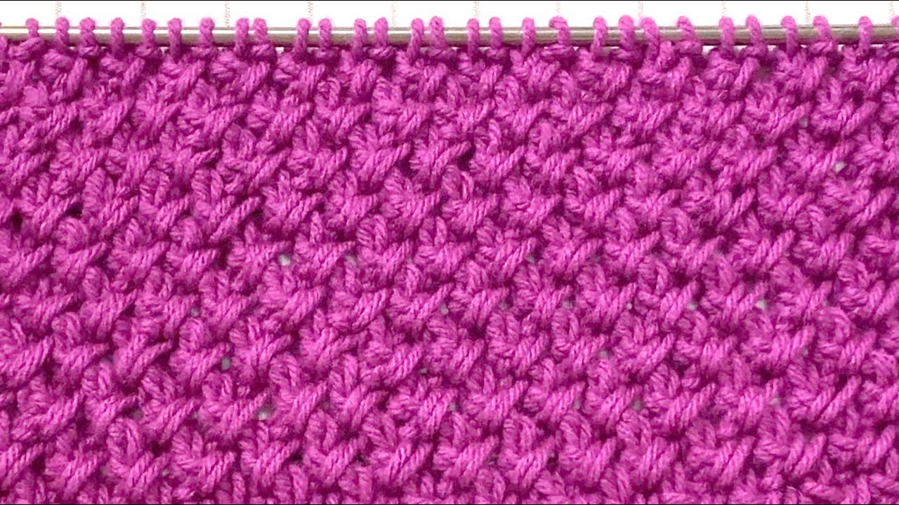 Beautiful and Easy Stitch Pattern for Your Knitting Projects - YouTube
