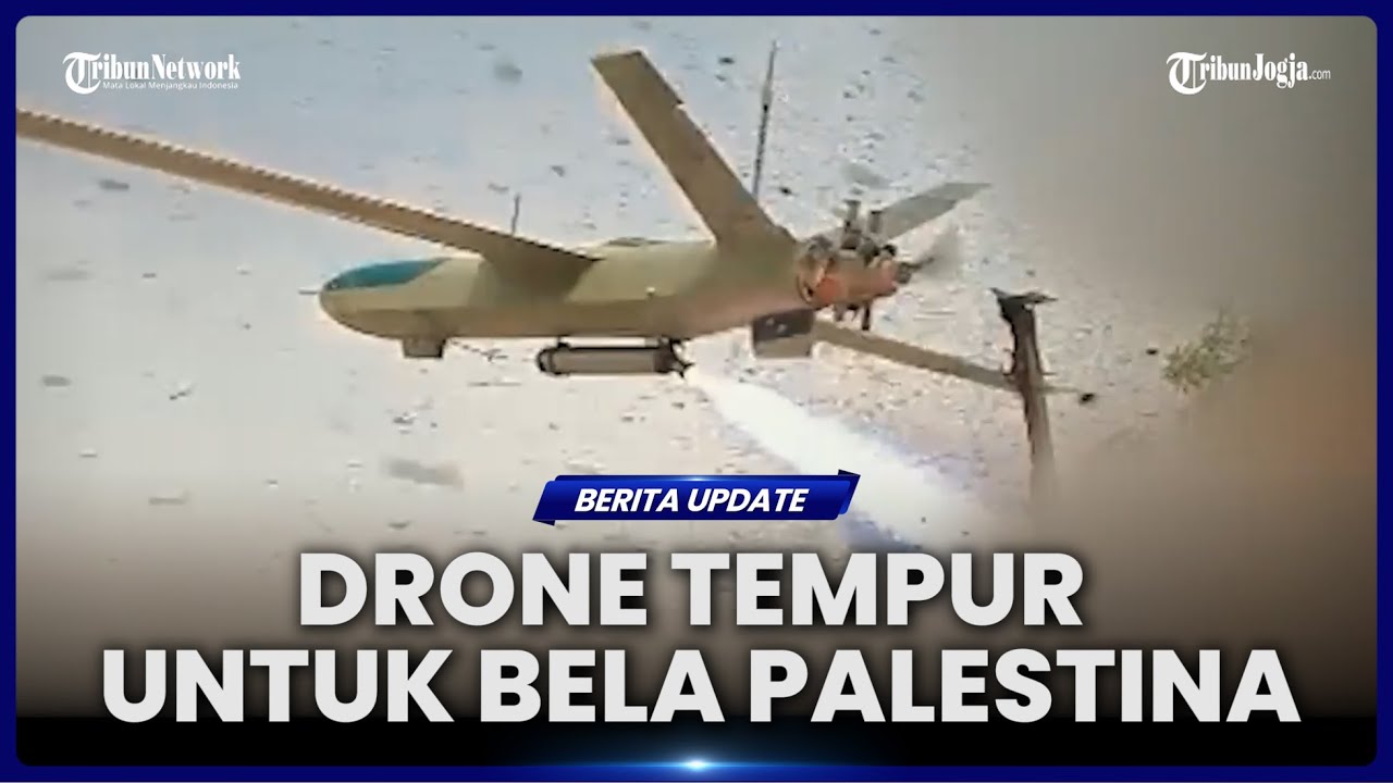 Wujud Drone Jaffa Houthi yang Sukses Hantam Tel Aviv Israel - YouTube