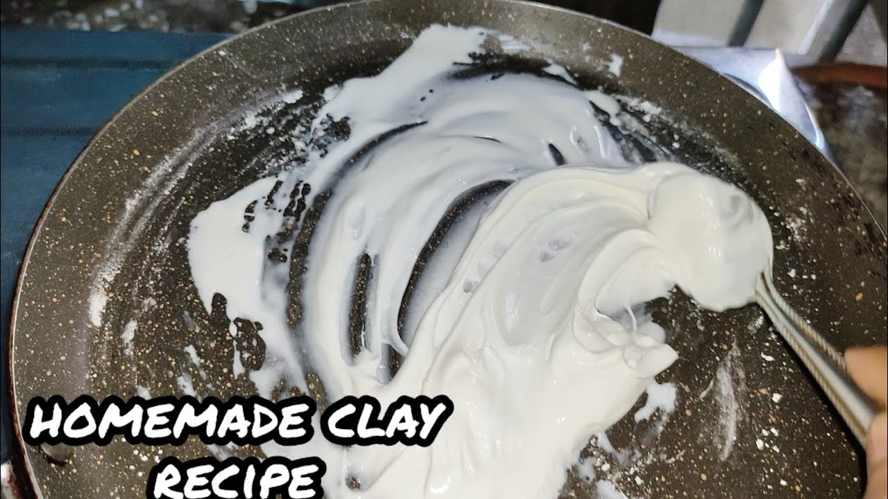 Easy Homemade clay recipe. How to make clay at home. Homemade air dry ...