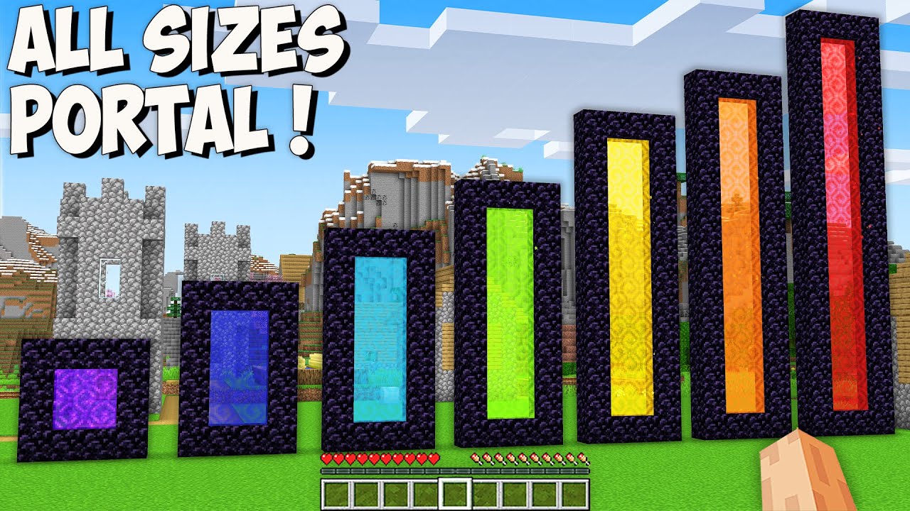 I found ALL SIZES PORTAL in Minecraft! This is PORTAL of ALL SIZES! - YouTube