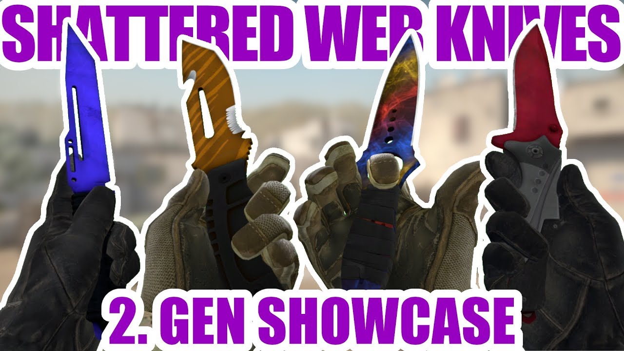 SHATTERED WEB KNIVES WITH 2. GEN FINISHES ★ CS:GO Showcase - YouTube