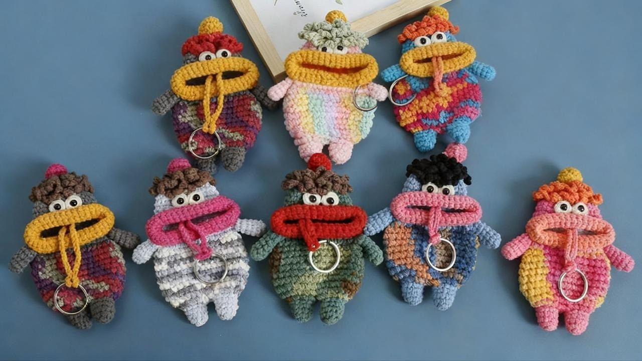 Crochet Big Mouth Key Pouch | Beginner Friendly | Full Tutorial + PDF ...