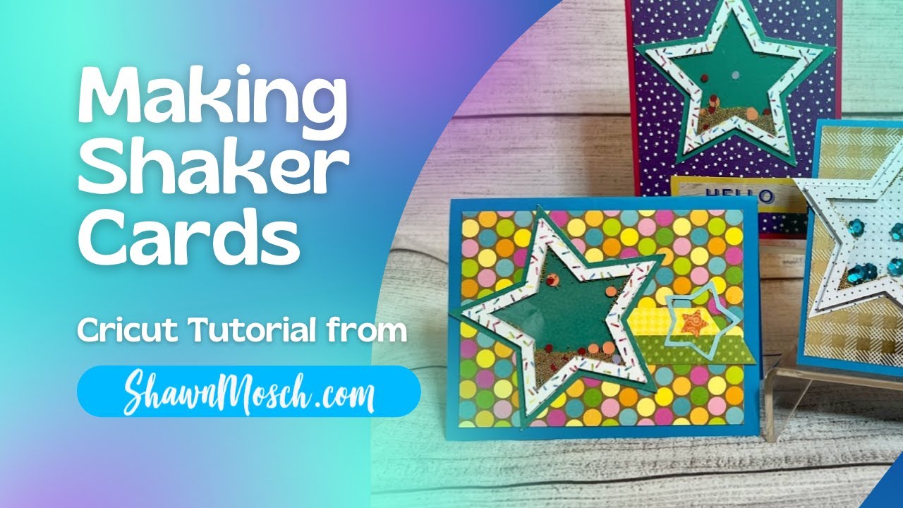 Make Shaker Cards with your Cricut! - YouTube
