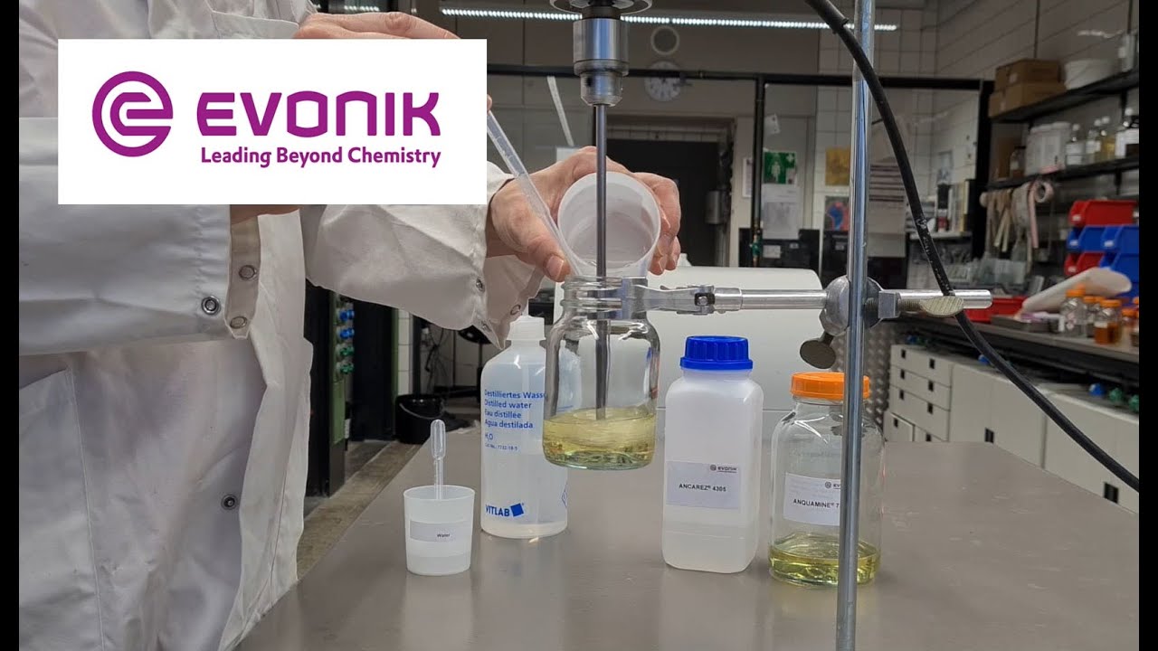 Agentes de curado base de agua para pisos epoxi | Evonik - YouTube