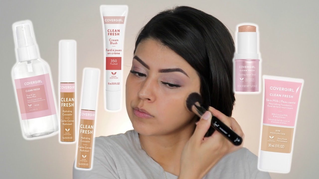TESTING OUT THE NEW COVERGIRL CLEAN FRESH COLLECTION | REVIEW + WEAR ...