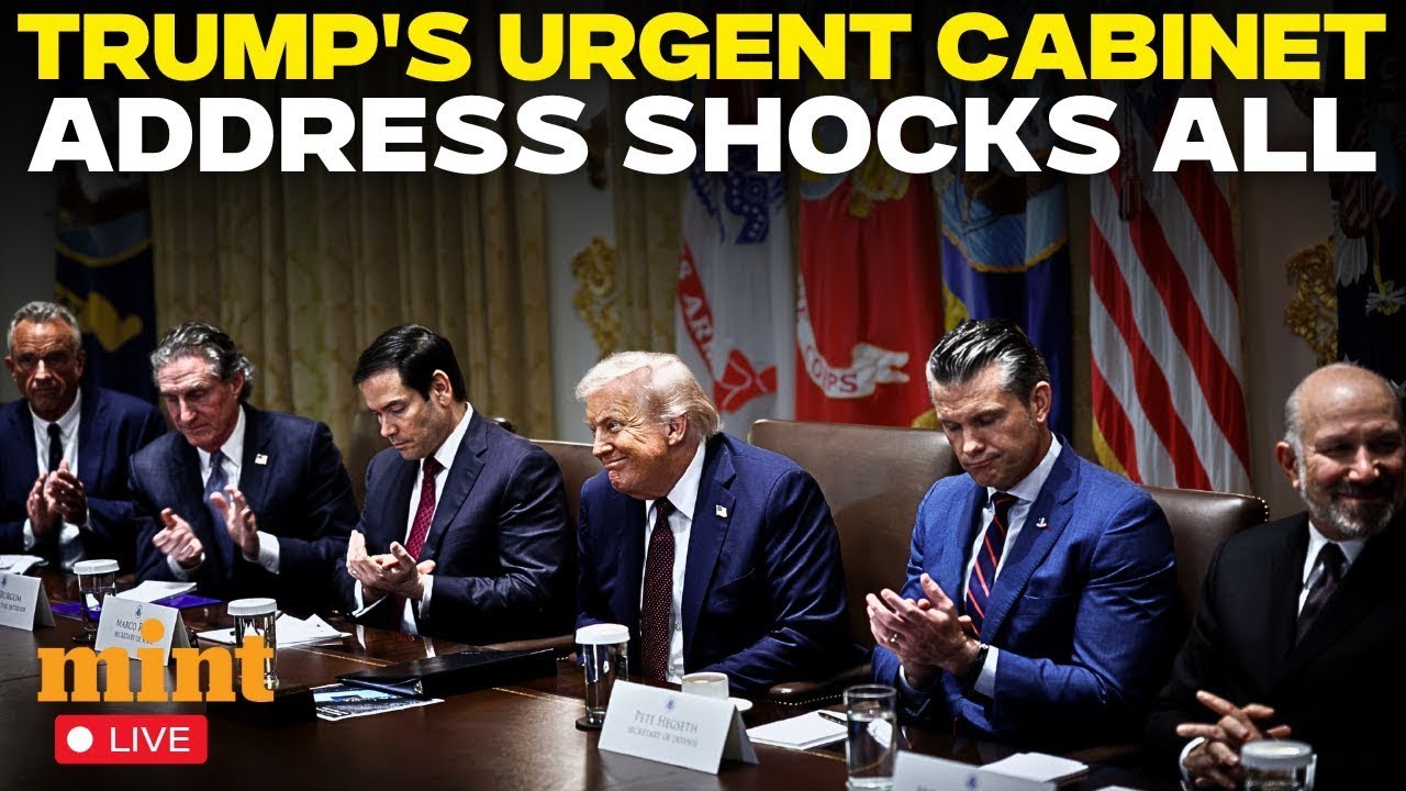 Trump Cabinet Meeting Live | Donald Trump Makes Huge Announcement ...