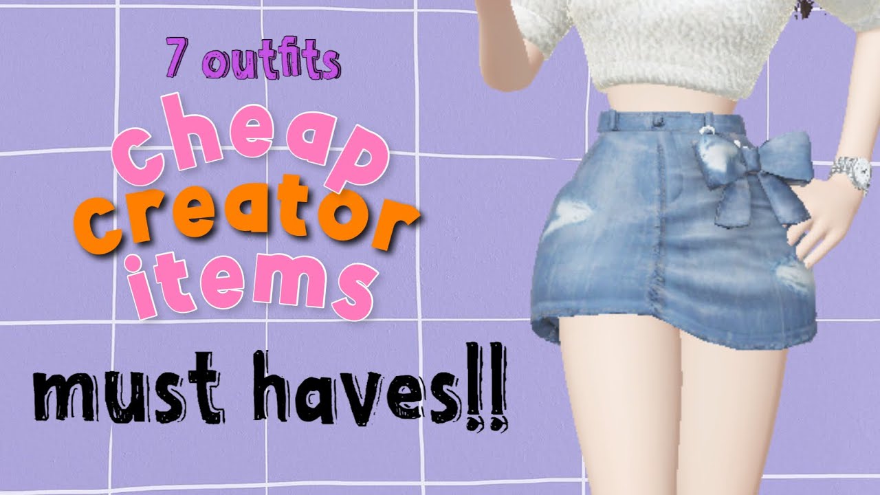 Cheap Creator Items | Zepeto outfit ideas - YouTube