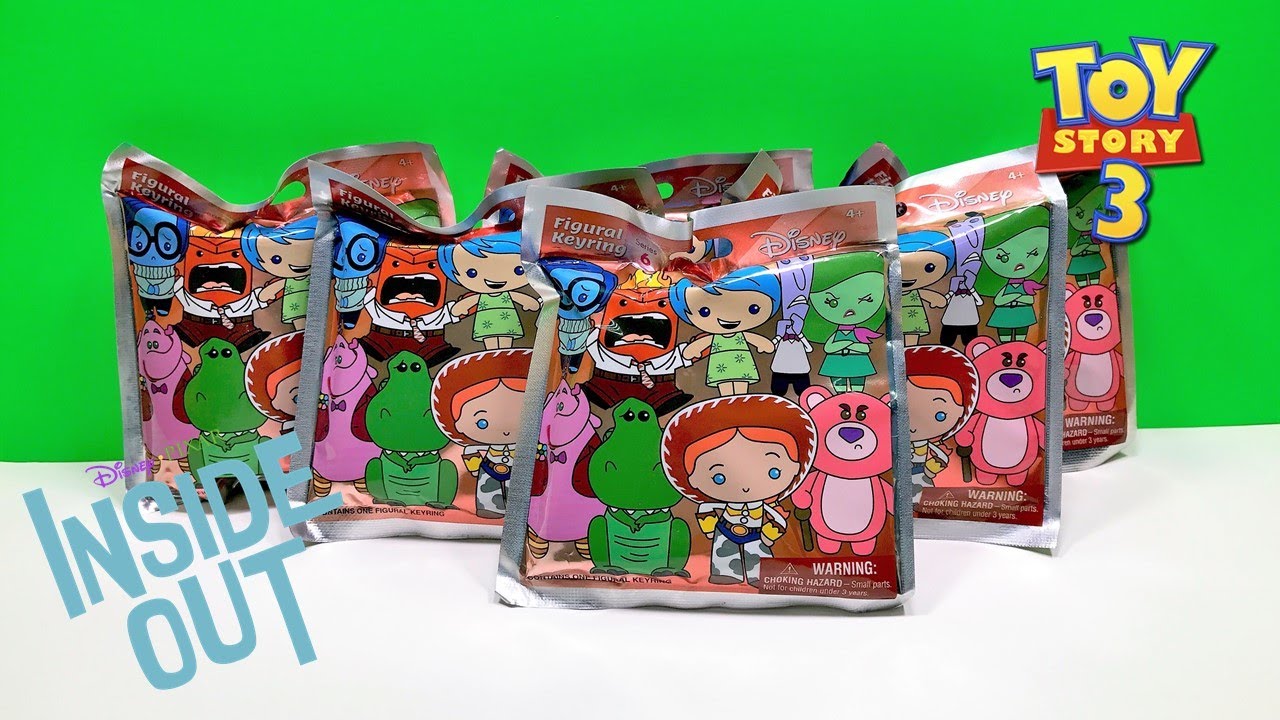 Disney Figural Keyrings Series 6 Inside Out Toy Story Blind Bag Opening