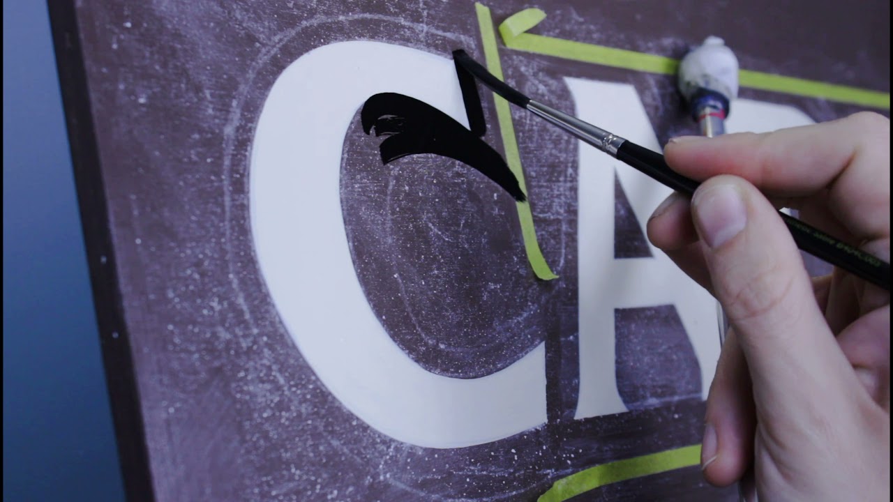 Lettering a traditional style Cadbury's chocolate sign - The art of ...