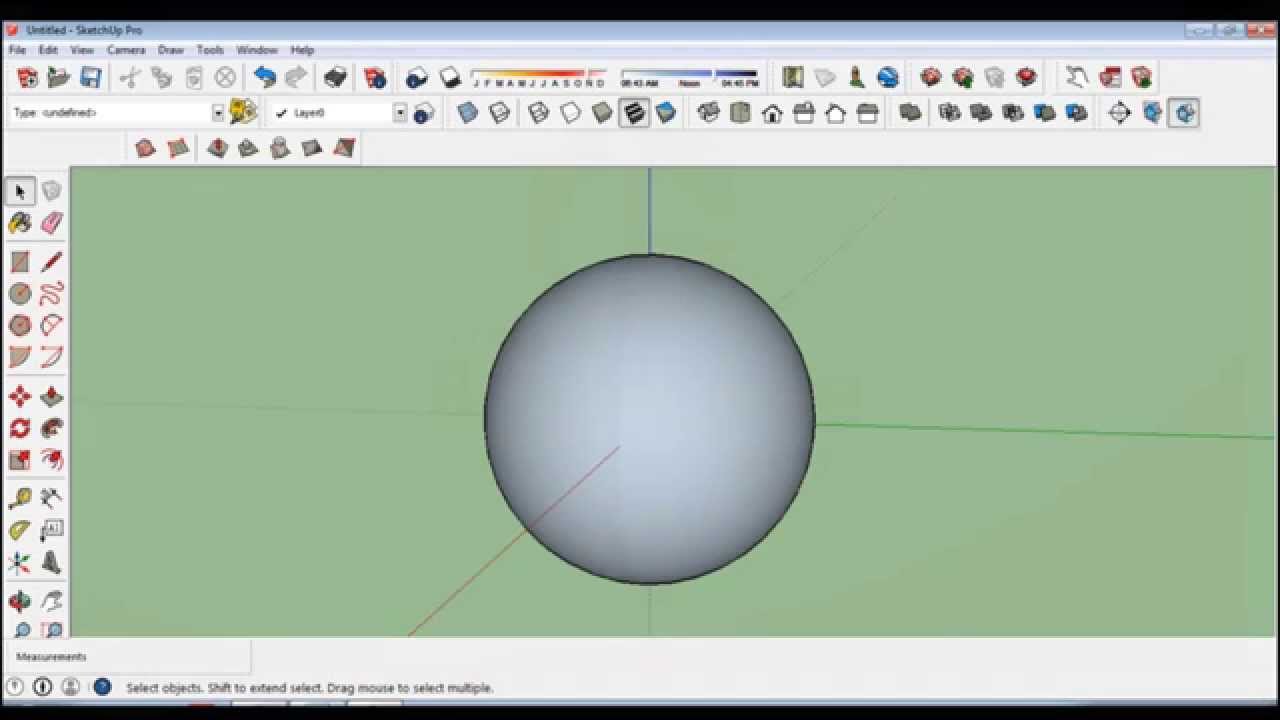 Tutorial SketchUp: Como fazer uma esfera - YouTube