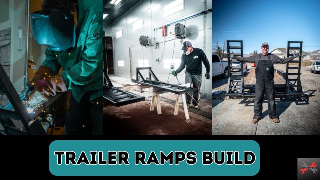 Adding Heavy-Duty Trailer Ramps to Car Trailer - YouTube