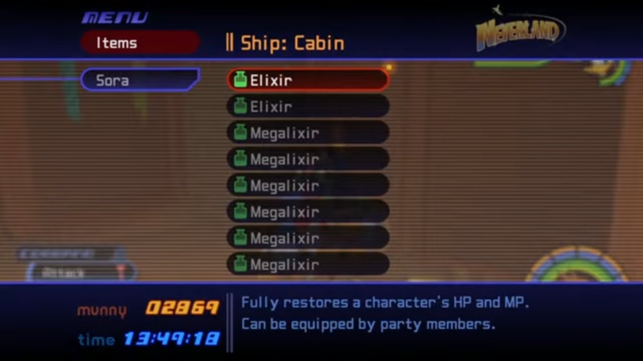 Where To Farm Megalixir And Elixir Fast - Kingdom Hearts 1.5 - YouTube