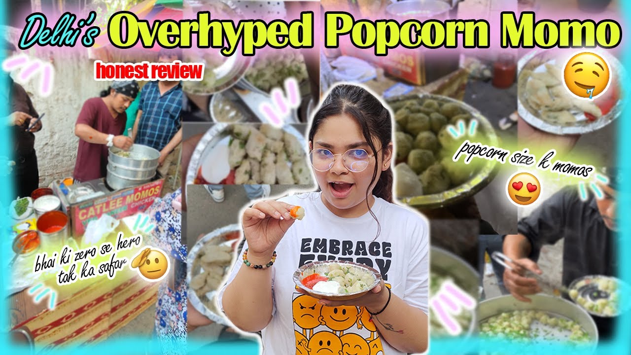 Delhi's viral popcorn momos😍 | Delhi ke portion control momo😍 #viral # ...
