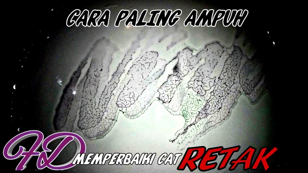 Cara memperbaiki cat retak atau keriting ;100%berhasil - YouTube
