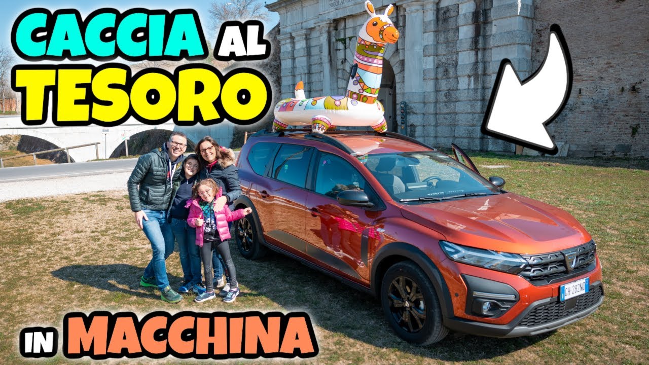 CACCIA AL TESORO IN MACCHINA a Sorpresa con DACIA Jogger - YouTube