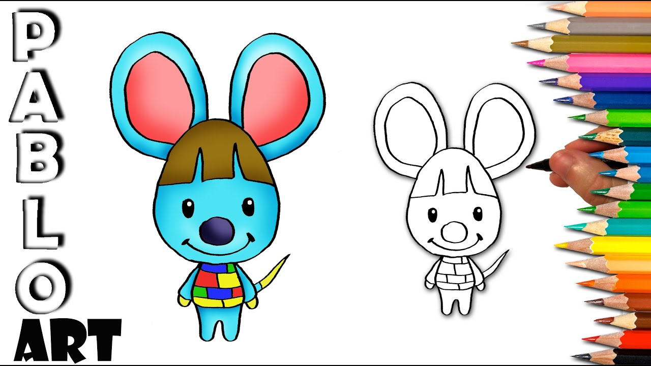 How to draw Broccolo from Animal Crossing | Learn to Draw step by step ...