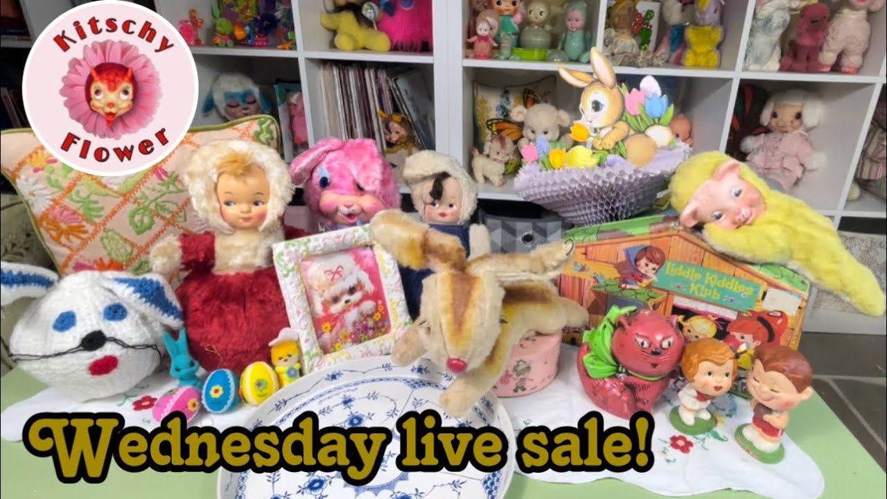 Wednesday Live Kitsch Sale Preview! - YouTube