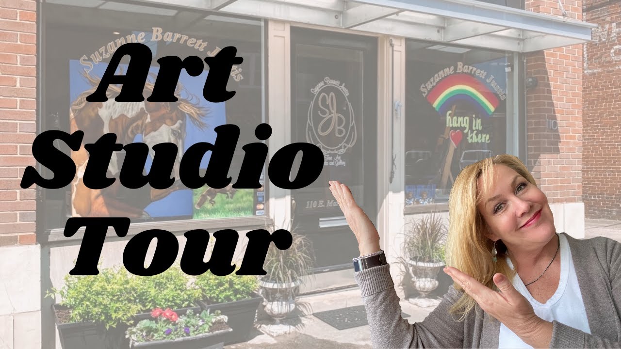 My Art Studio Tour-with Suzanne Barrett Justis - YouTube