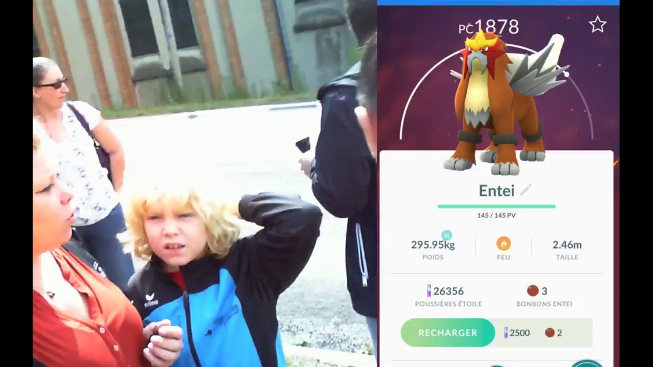 CAPTURE ENTEI POKEMON GO #2 - YouTube