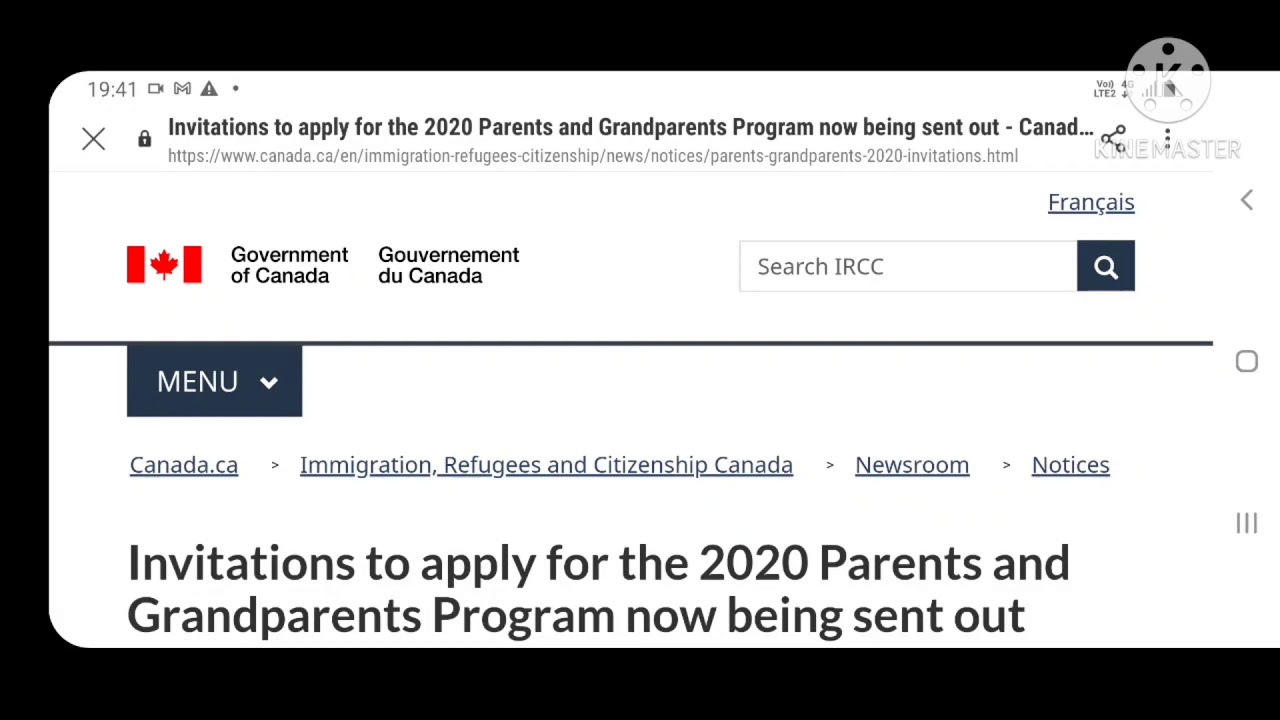 Canada Parents and Grandparents Sponsorship Program sending Invitations ...