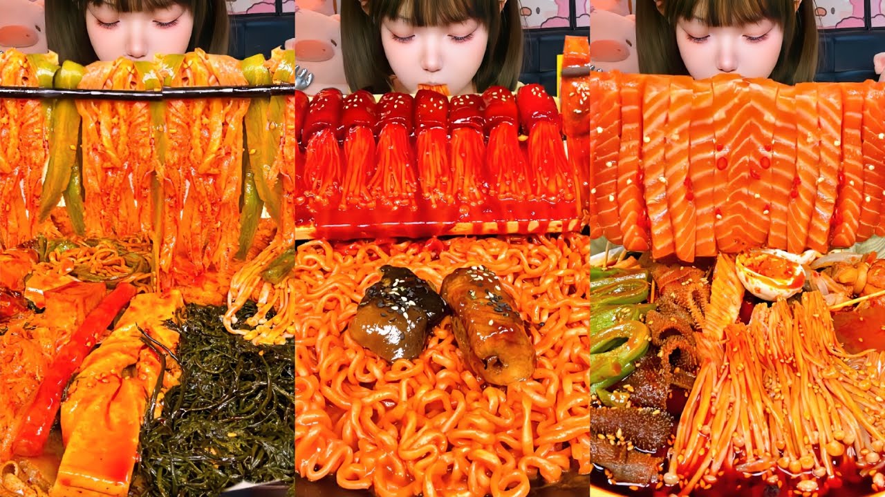 [Spicy Mukbang] The double stimulation of vision and taste is really ...