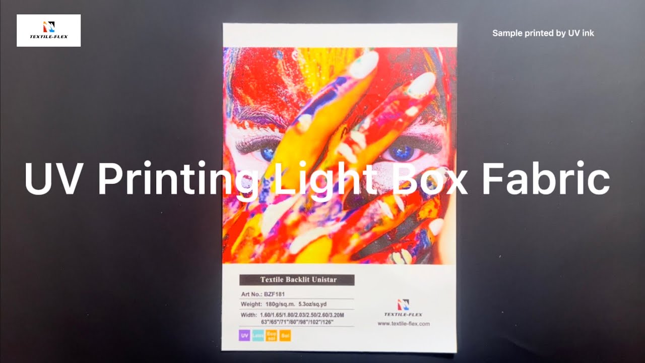 UV Printing Light Box Fabric - YouTube