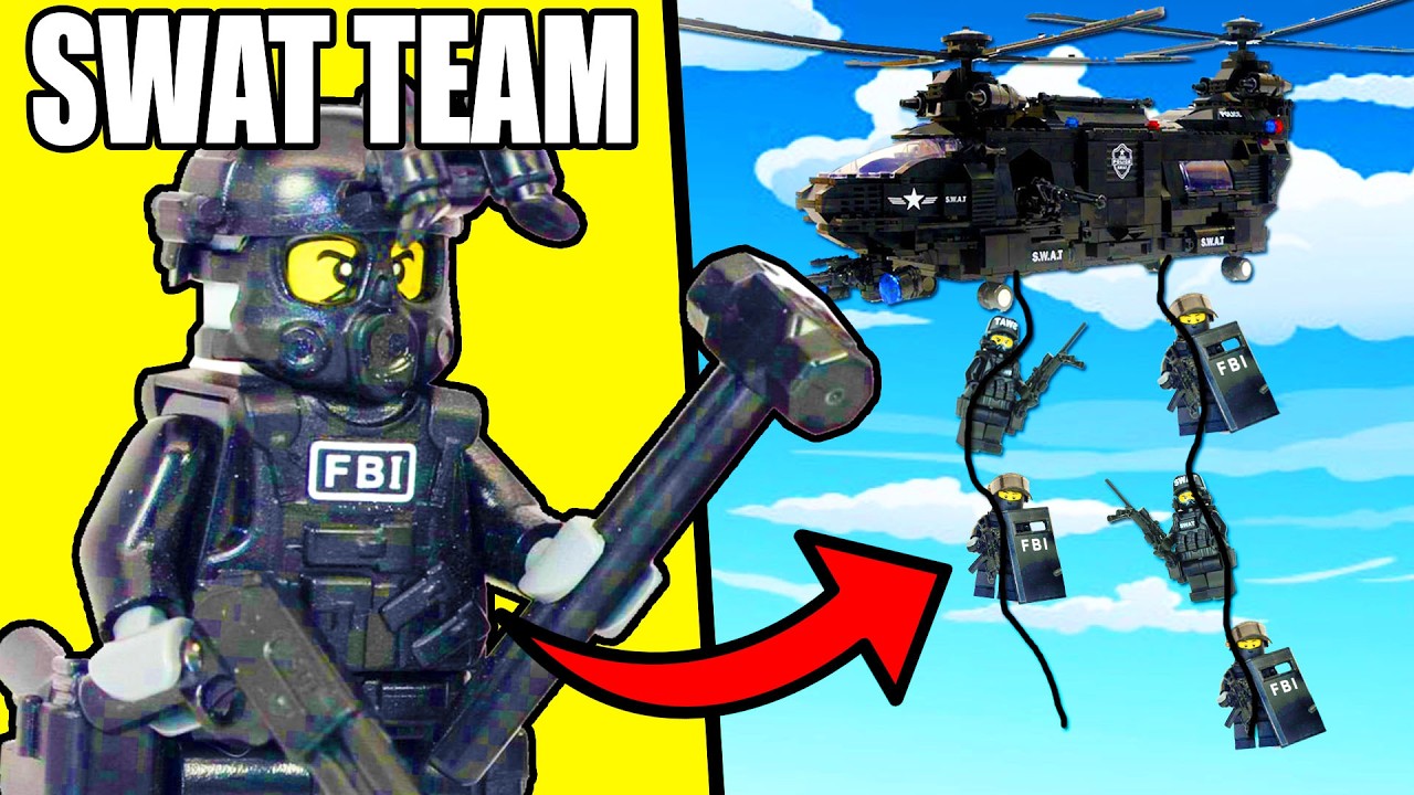 I built a SWAT HELICOPTER in LEGO Police... - YouTube
