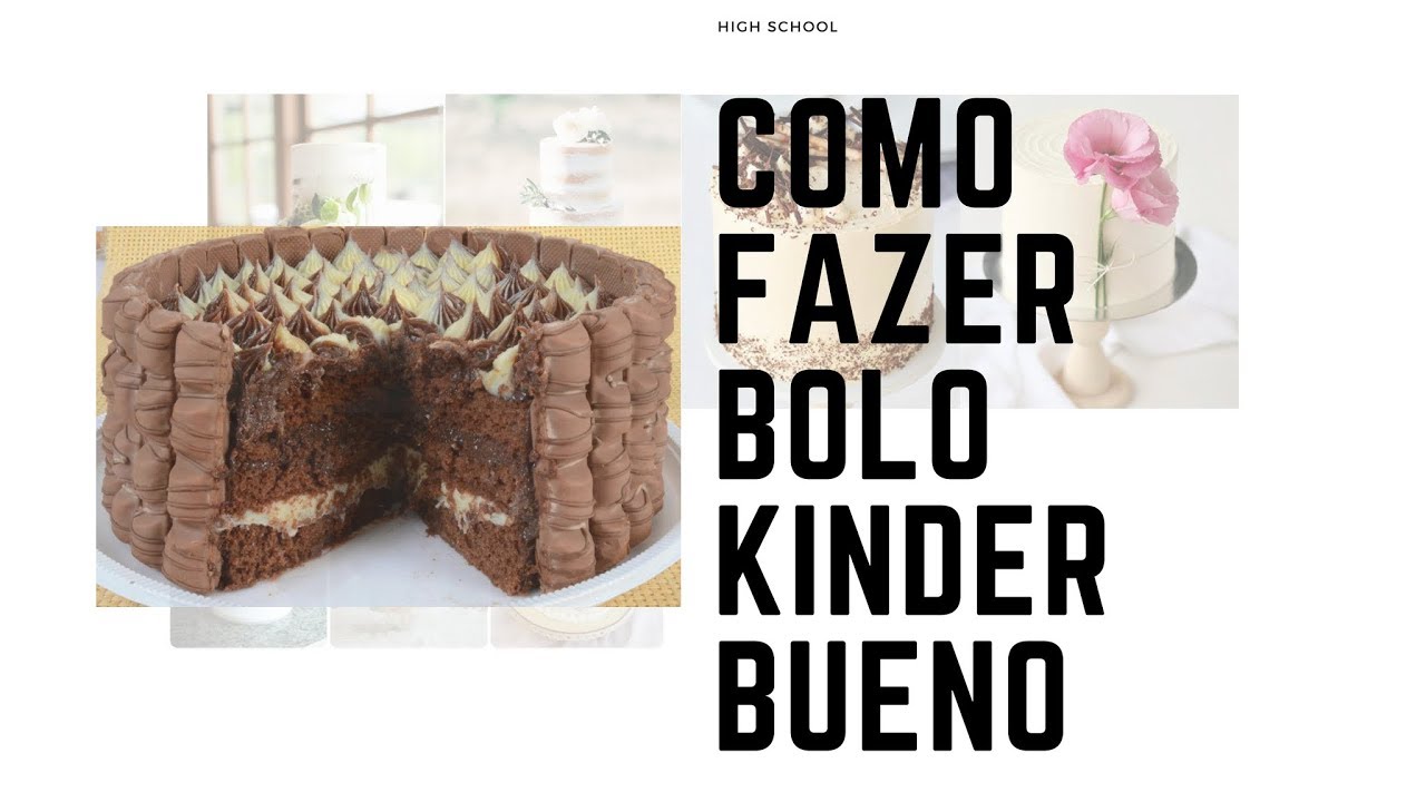 Como Fazer Bolo | Kinder Bueno | Simples - YouTube