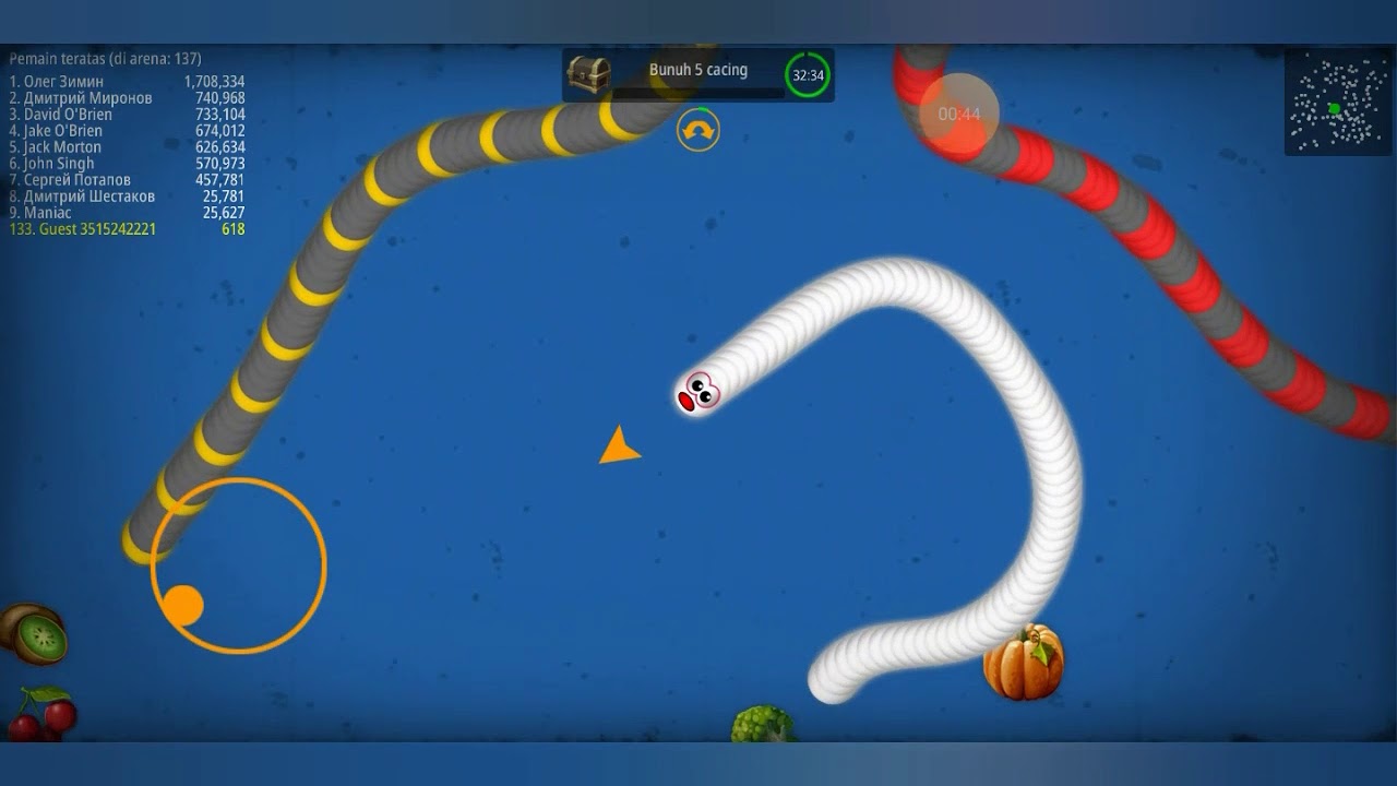 Mencoba main game cacing. - YouTube