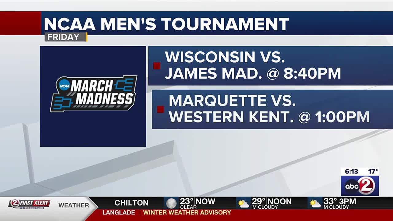 March Madness gets underway for Wisconsin teams - YouTube