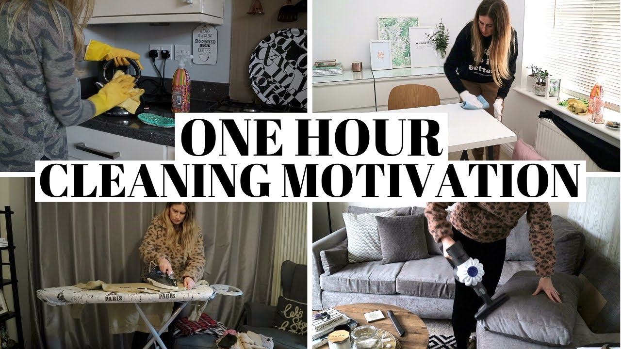 ONE HOUR CLEAN WITH ME UK | NEW YEAR CLEANING MOTIVATION 2020 - YouTube