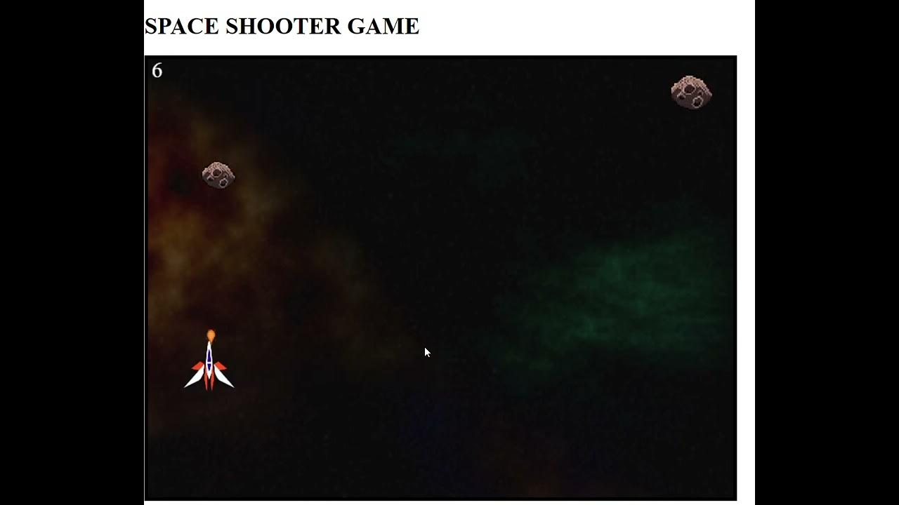 Space Shooter Game by using JavaScript Canvas - YouTube