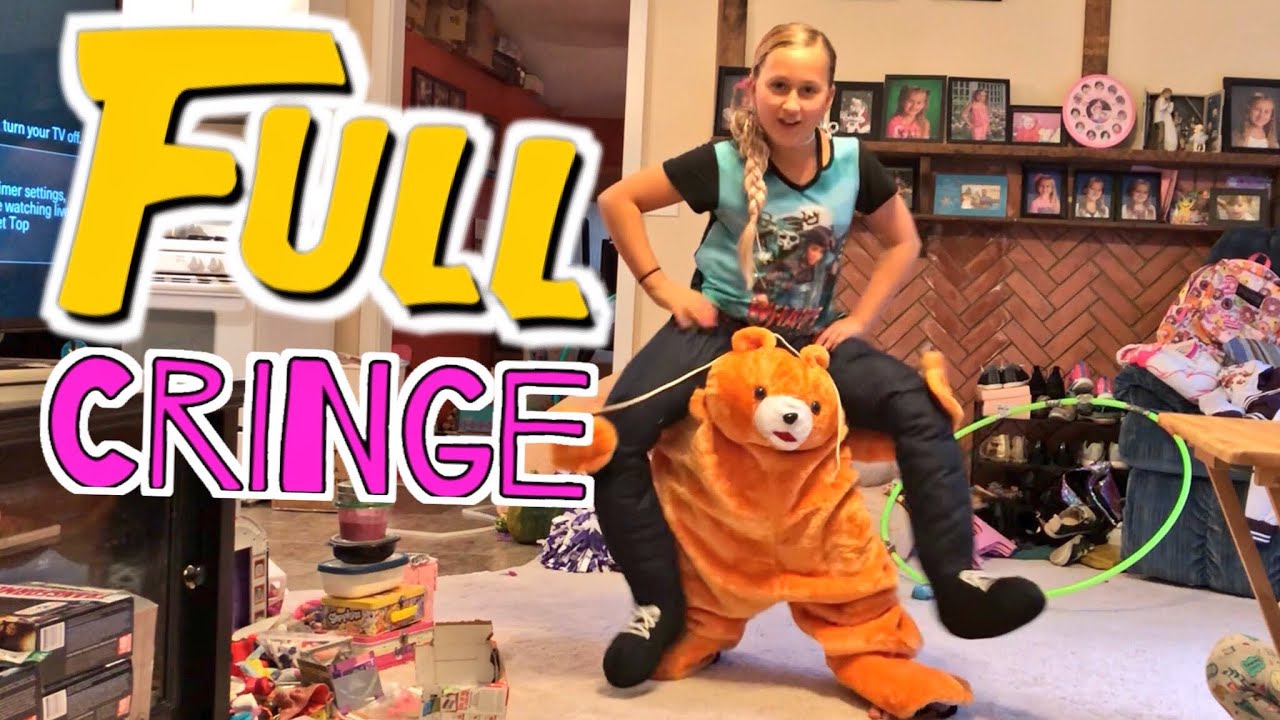 WEARING DADDY'S CRINGEY BEAR COSTUME! - YouTube