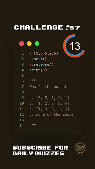 Whats The Output Challenge 57 Binarybytes Python Pythontutorial Coding